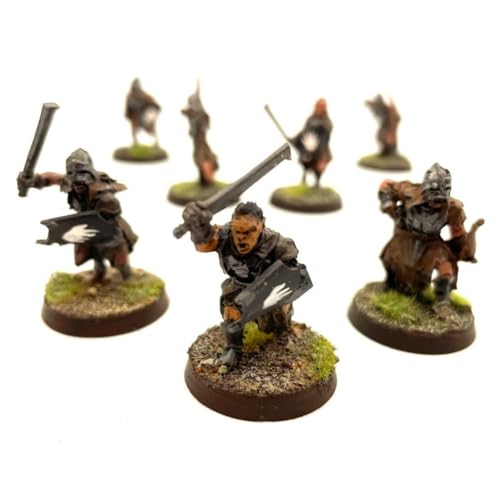 Amazon.com: Uruk-hai Scouts 7 Painted Miniatures Bowmen Ranger Warriors ...