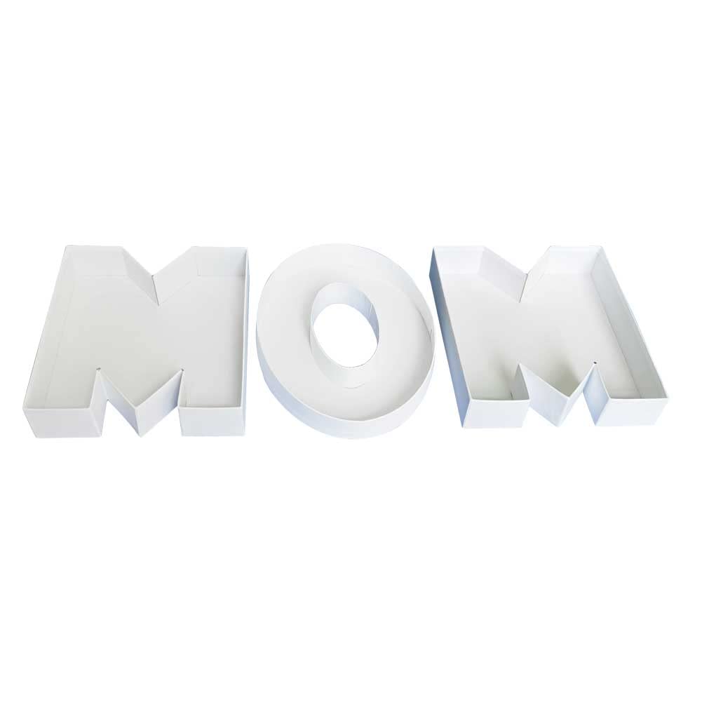 Snapklik.com : 8 Small Fillable Cardboard Letter Shaped Mache Kids