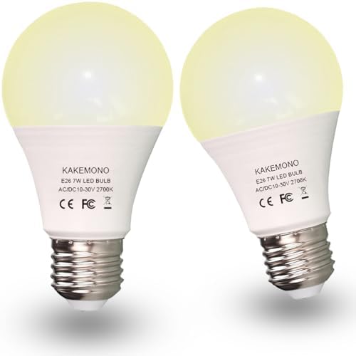 KONPWAY 12V Low Voltage LED Light Bulbs - Warm White 7W(Only for 12V ...