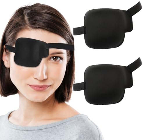 Amazon.com: 2Pcs Eye Patches for Adults and Kids Soft 3D Adjustable ...