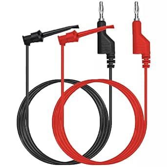 Greluma 2 Pz Cavi di prova da banana a gancio di prova, spina a banana ...