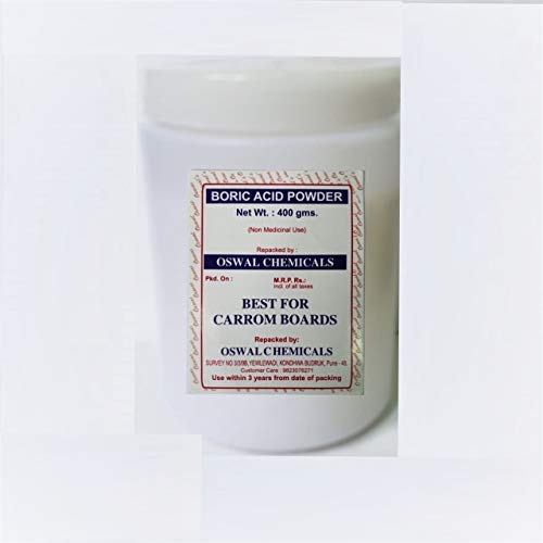Buy Oswal's Boric Acid Powder for Carrom Board (OSWP_011_White_400 GMS ...
