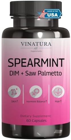 Amazon.com: VINATURA Spearmint Leaf Capsules Supplement - Enhanced with ...