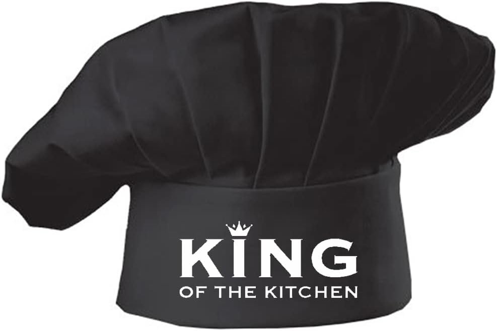 Amazon.com: Hyzrz Funny Chef Hat - King of The Kitchen - Adjustable ...
