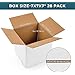 Amazon.com: Golden State Art, 7x7x7 Inches White Shipping Boxes 28 Pack ...