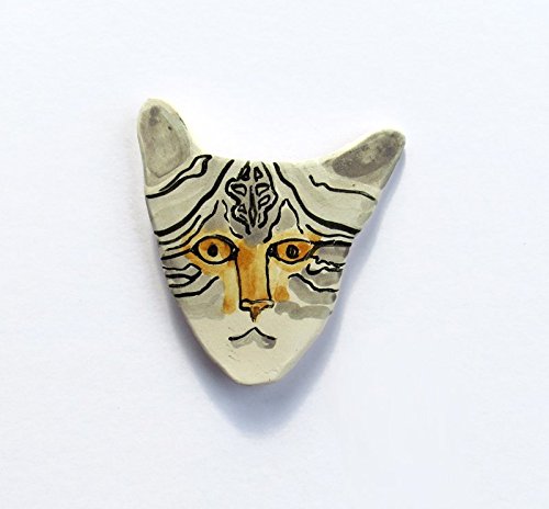 Amazon.com: Ceramic Wall Art - Cat Mask -small : Home & Kitchen