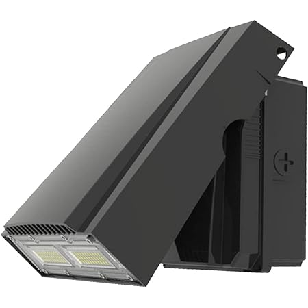 HYPERLITE LED Wall Pack Light 40W with Dusk-to-Dawn Photocell, 5000K ...