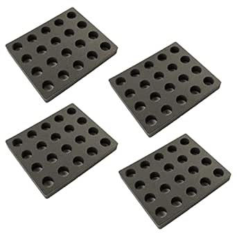 Polar Whale 4 Sample Vial Floating Racks Durable Black Foam Storage ...