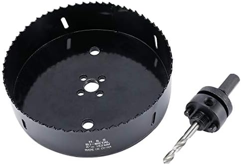 3 Inch Hole Saw, 76 mm HSS Bi-Metal Hole Cutter with Hex Shank Drill ...