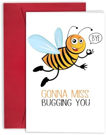 Amazon.com : TRAMIN Funny Card, Cute Co-Worker Goodbye Card, Humor ...