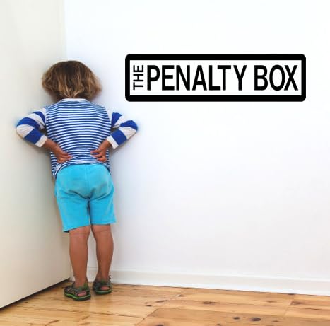 The Penalty Box vinyl Decal | 27 x 7 inches | Black Matte | Boys ...