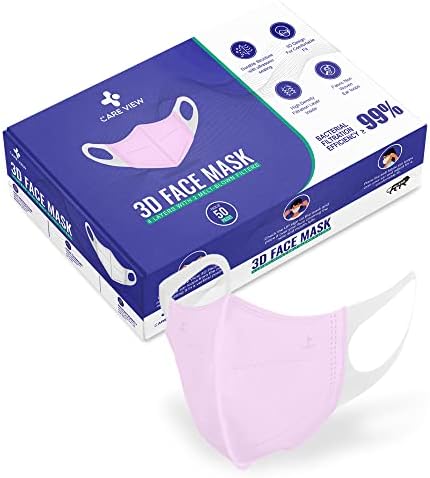 Careview N95 3 Dimensional Disposable Face Mask With 4 Layered ...