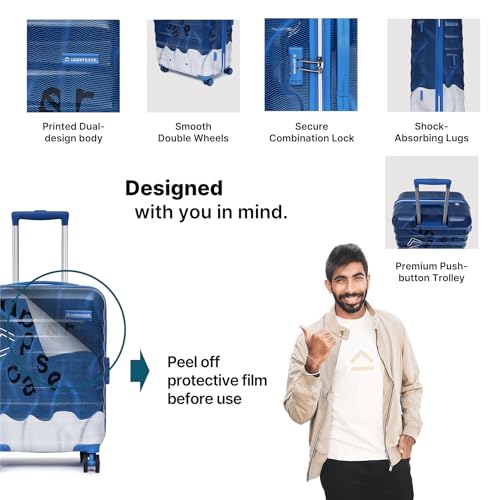 uppercase Ripple 56Cms|Cabin Trolley Bag,Hardsided Polycarbonate ...