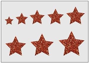 Amazon.com: Glitter Star Face Stickers - Sparkling Skin-Safe ...