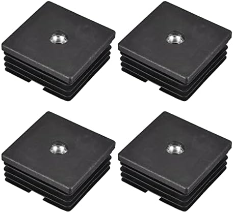Amazon.com: uxcell 4Pcs Inserts for Square Tubes with M8 Thread, for 1. ...