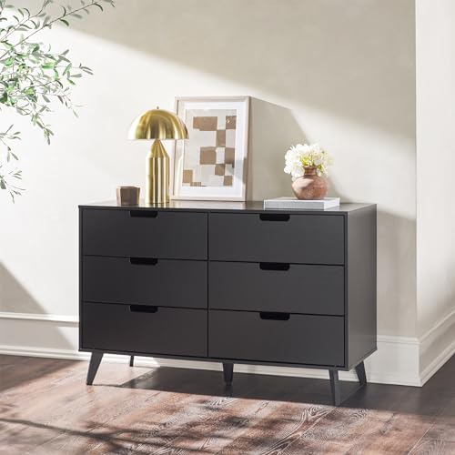 Snapklik.com : Walker Edison Modern 6 Drawer Dresser Handles And ...
