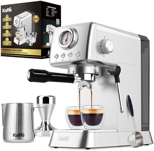 Amazon.com: Kaffe 20 Bar Espresso Machine w/Premium Accesories & Milk ...