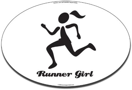 Amazon.com: Runner Girl Car Magnet : Sports & Outdoors