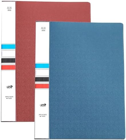 TULMAN 40 Pockets Bound A4 Size Presentation Display Book Portfolio ...