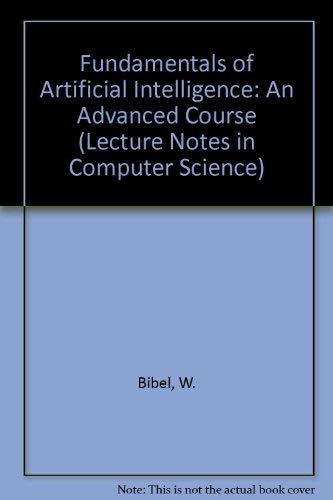 Fundamentals of Artificial Intelligence: An Advanced Course (Lecture ...