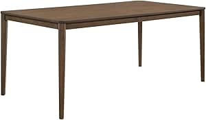 Amazon.com - Benjara 30 Inch Rectangular Dining Table with Clipped ...