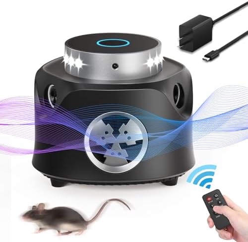 Amazon.com: Ultrasonic Rodent Repellent, 360°Mouse Repellent with ...