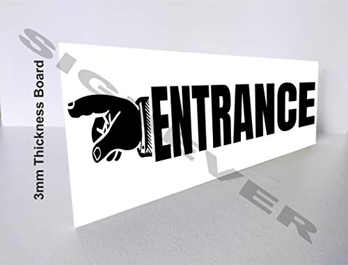 Buy SIGN EVER Entrance Left Side Sign Board Bank Office Hospital School ...