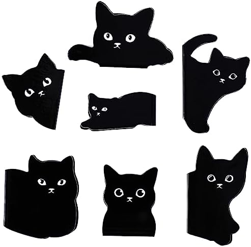 simarro 7 Pcs Magnetic Cat Bookmarks, Assorted Cute Bookmarks for ...