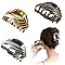 Amazon.com: 2 Pcs Large Metal Hair Claw Clips - Personality Nonslip ...