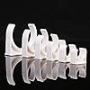 It Works Great 100 Pcs U-Shaped PVC Pipe Clamps, 20mm/3/4" White ...