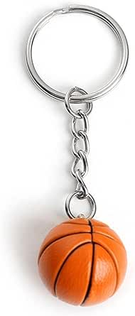 NISCAYA Mini 3D Basketball Keychain Resin Ball Keychain Hanging Pendant ...
