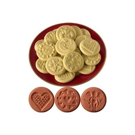 Amazon.com: JBK Pottery Cookie Stamp Set - Love: Christmas Cookie ...