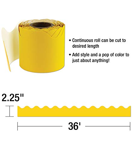 Snapklik.com : Carson Dellosa 36Ft Of Yellow Bulletin Board Borders, 1 ...