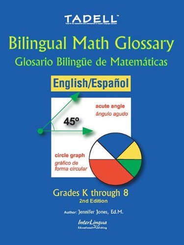 Tadell Bilingual Math Glossary Grades K-8 (English and Spanish Edition ...