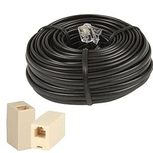 Red Champion RJ11 Telephone Line Cord Wire Patch Cable, Modular ...