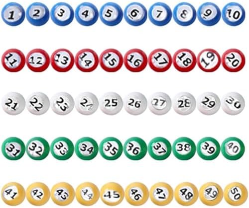 Vobumix Bingo Ball Raffle Game Balls Numbered Bingo Balls Tally Ball ...