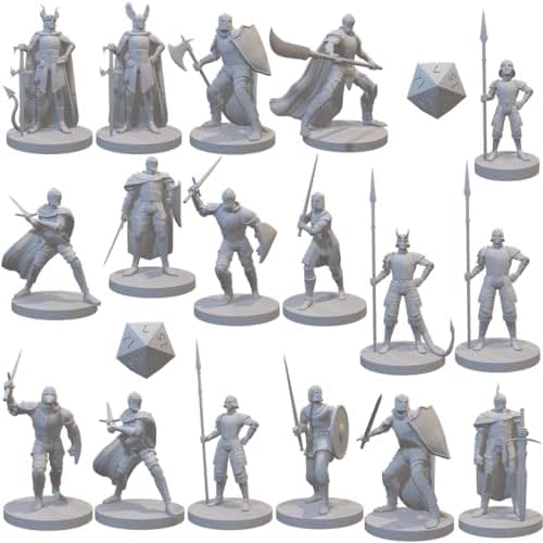 Amazon.com: City Guard Set (17 Miniatures) for DND Pathfinder RPG ...