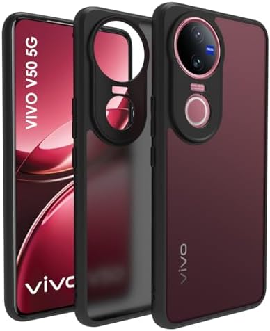 SPAZY CASE® Vivo V50 5G Back Cover | Transparent Crystal Clear Hard PC ...