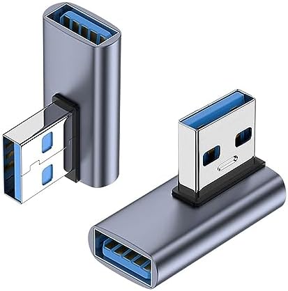 VOOCME 90 Degree USB 3.1 Adapter Left Angle USB A Male to Female ...