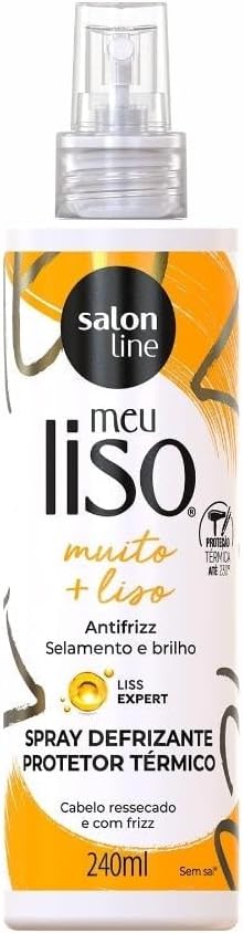 Salon Line, Spray Defrizante Protetor Térmico, Meu Liso Muito + Liso, Vegano - Para Cabelos ...