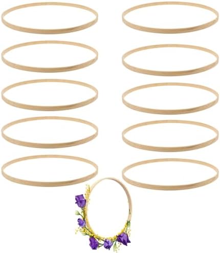Wooden Hoops for Craft, 10PCS Wooden Floral Hoop,Dream Catcher ...