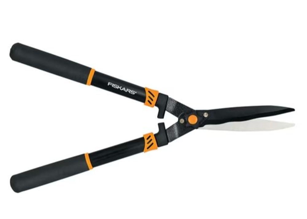 Fiskars 8In Steel Adjustable Blade Hedge Shear With Steel Handle