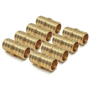 The ROP Shop | (8) 3/4" PEX Brass Couplings Fitting Water Line Coupler ...