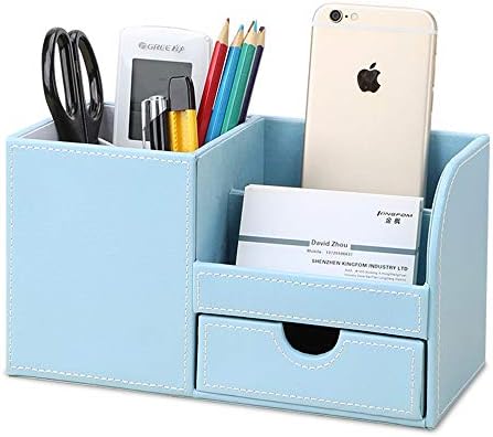 KINGFOM Büro Schreibtisch Organizer Ordnungssystem 4 Speicherabteil PU ...