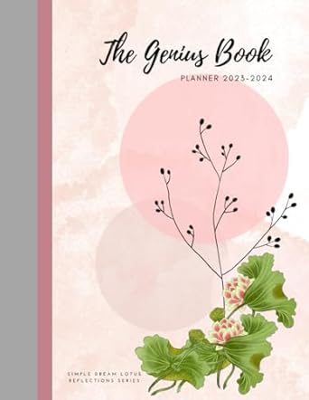 The Genius Book Planner 2024: Group, Simple Dream Lotus: Amazon.com: Books