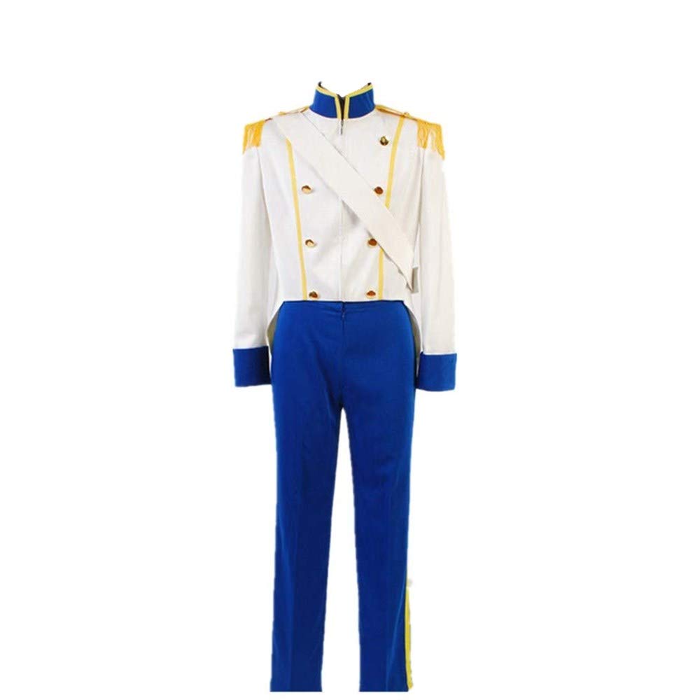 The Little Mermaid 1989 Prince Eric Cosplay Costume Uniform Outfit ...