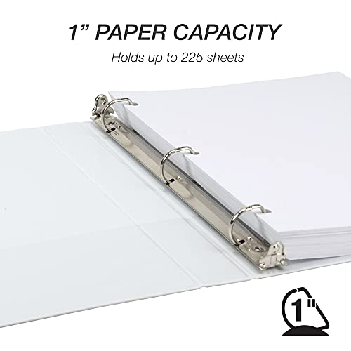 Snapklik.com : Durable 1 Inch Binder, Made In The USA, D Ring Binder ...