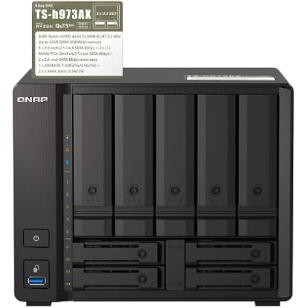 Amazon.com: QNAP TS-932PX-4G 5+4 Bay High-Speed NAS with Two 10GbE and ...