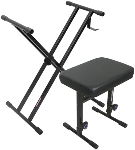 Amazon.com - Liquid Stands Piano Keyboard Stand and Piano Bench - X ...