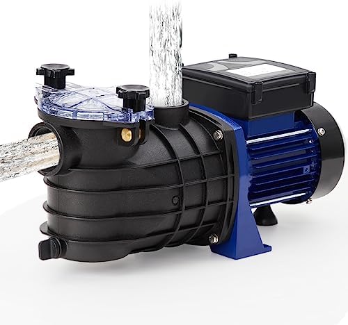 Amazon.com : 3/4HP Pool Pump In/Above Ground Water Pump Single Speed ...